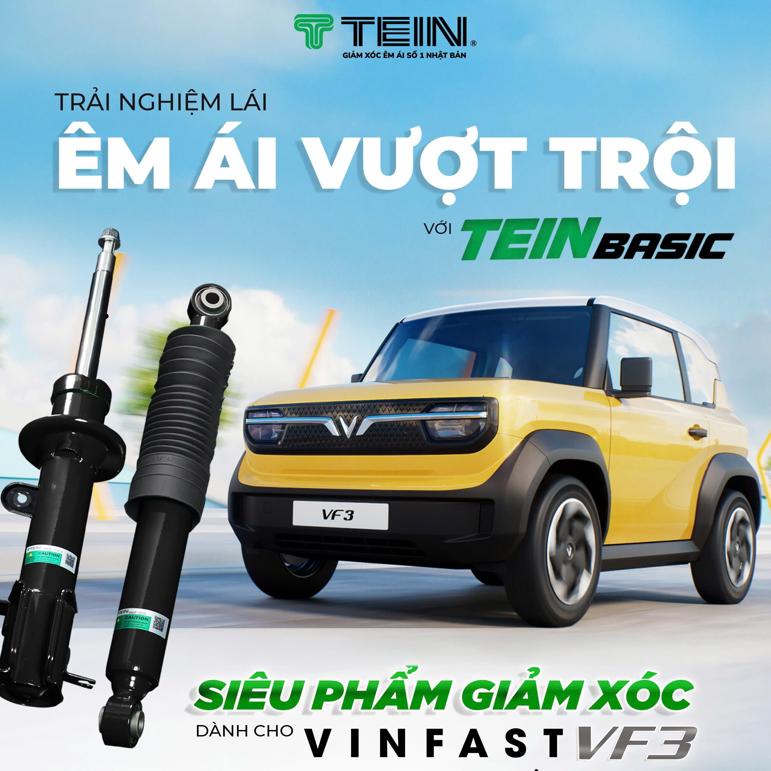 Phuộc VF3 TEIN Basic - Siêu Phẩm êm ái Vượt Trội